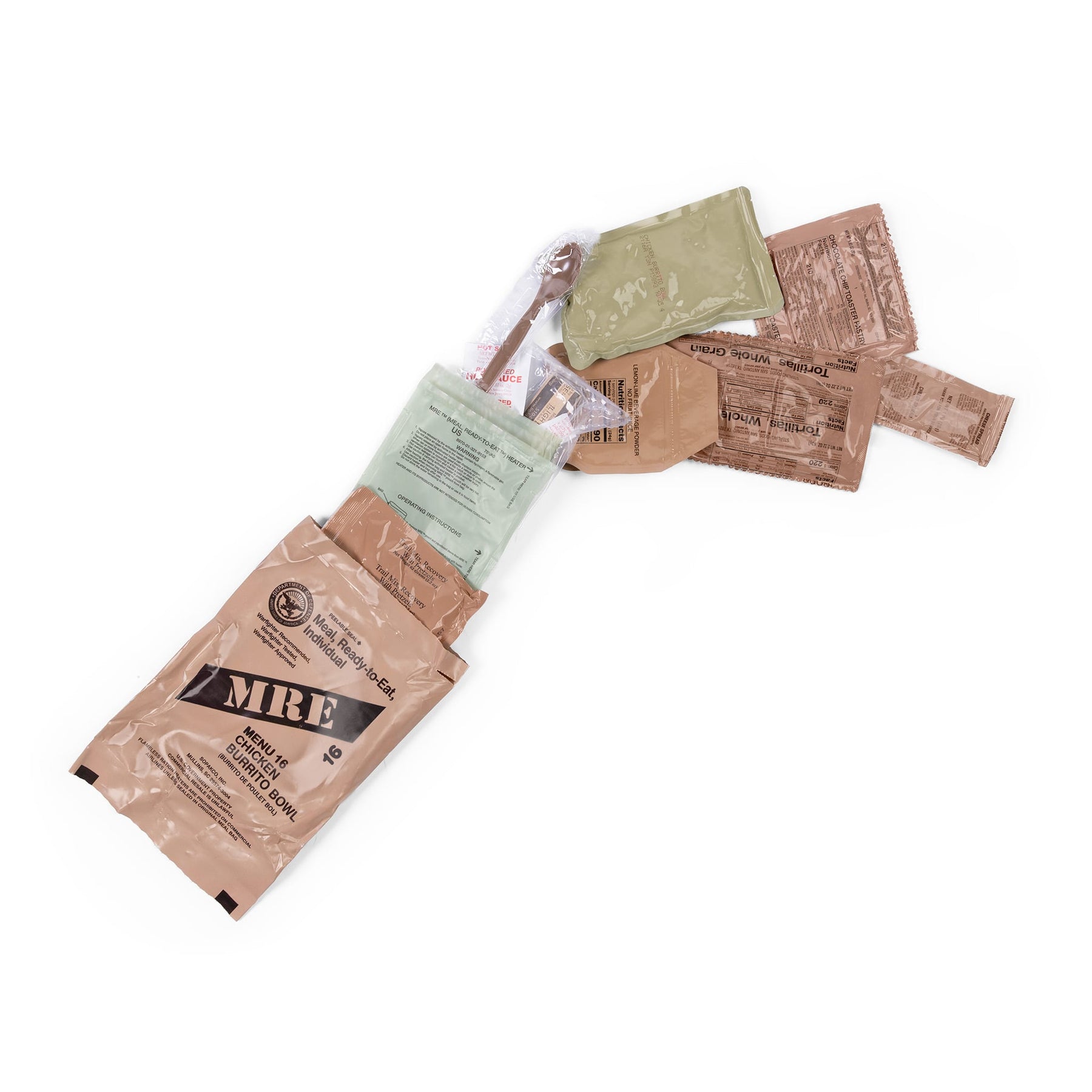 Random USGI MRE (2025 July Inspection Date) – KommandoStore