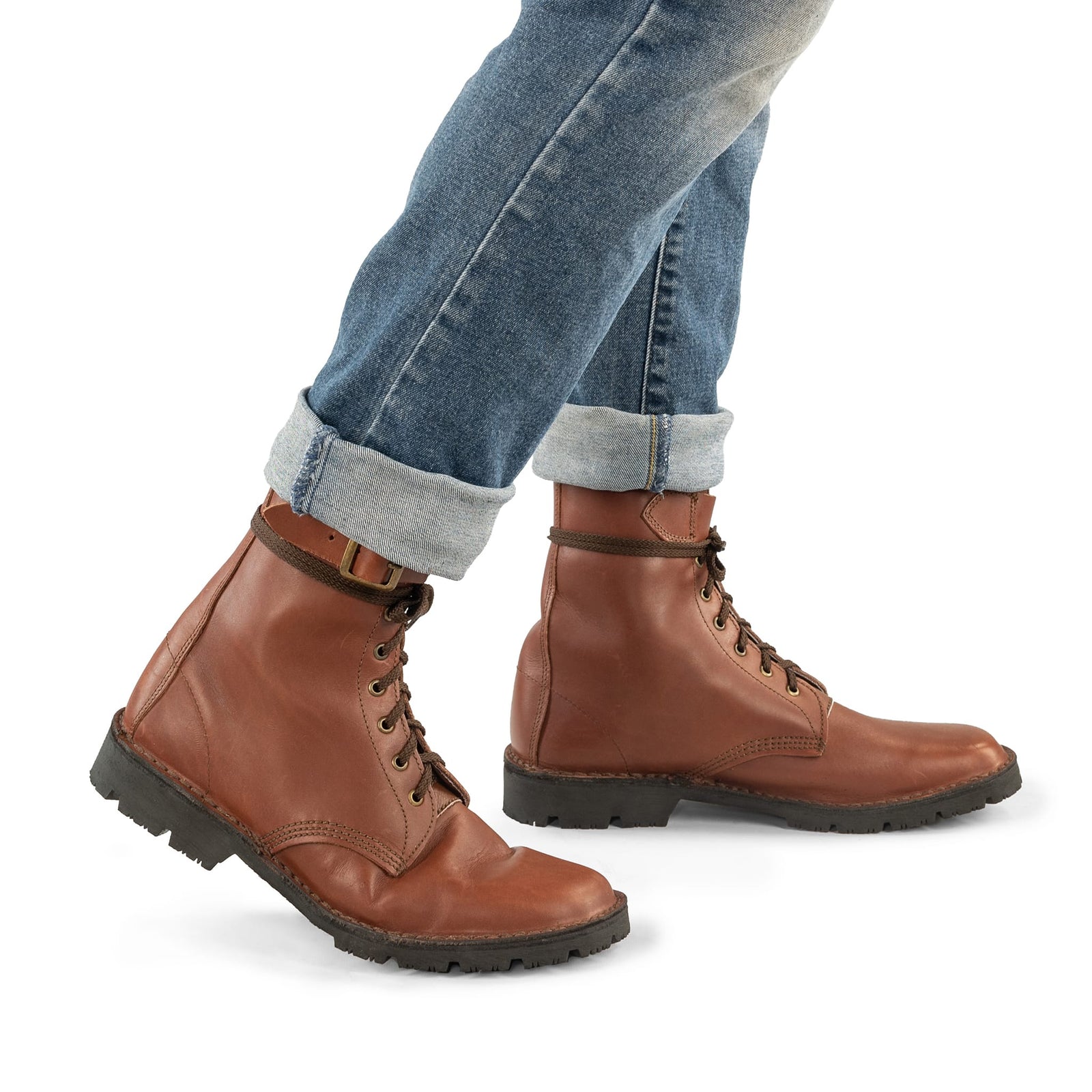 Half Combat Waxi Boot, Cognac Brown – KommandoStore